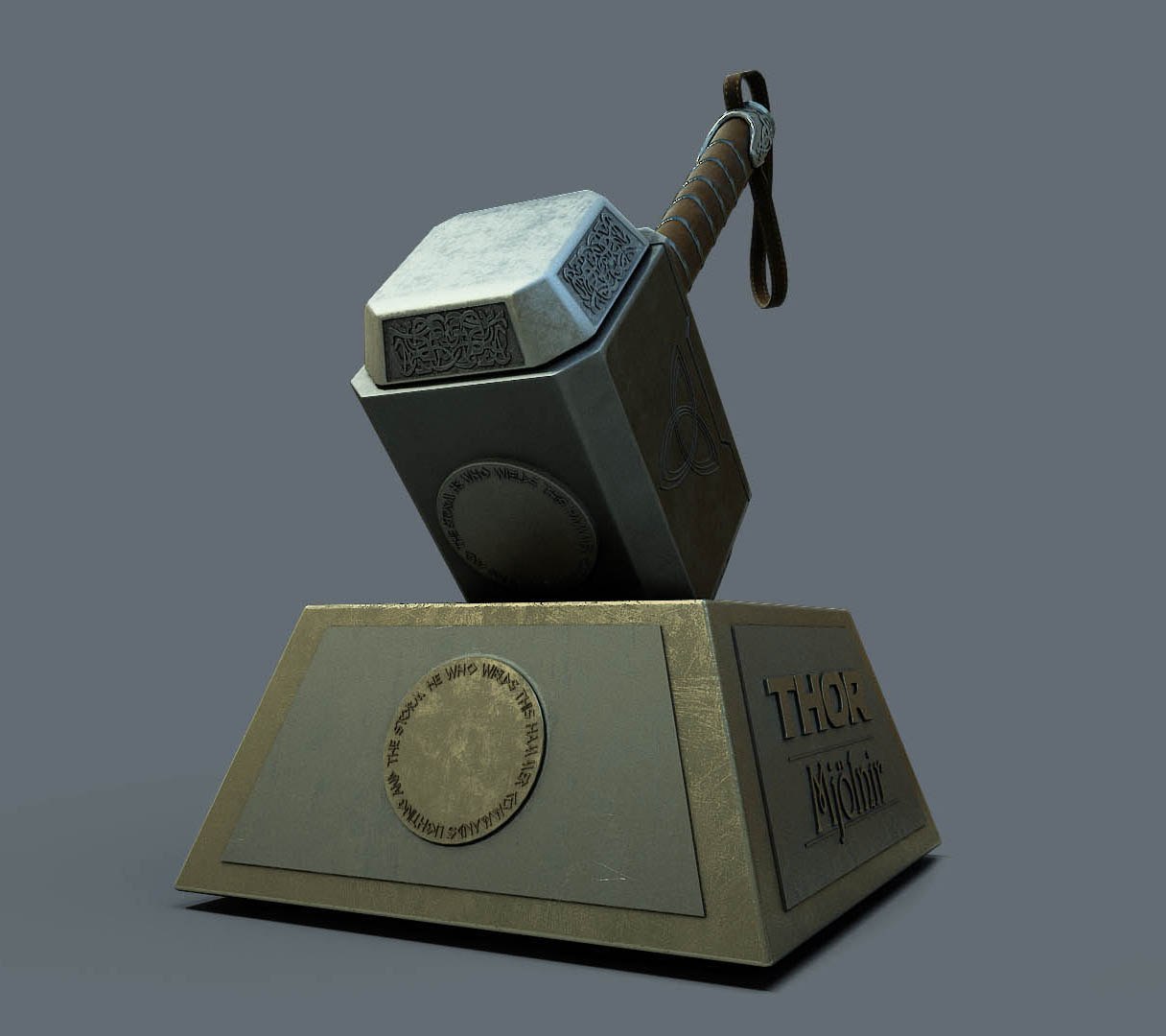 Thor Hammer Mjolnir 3D Model - TurboSquid 1326369
