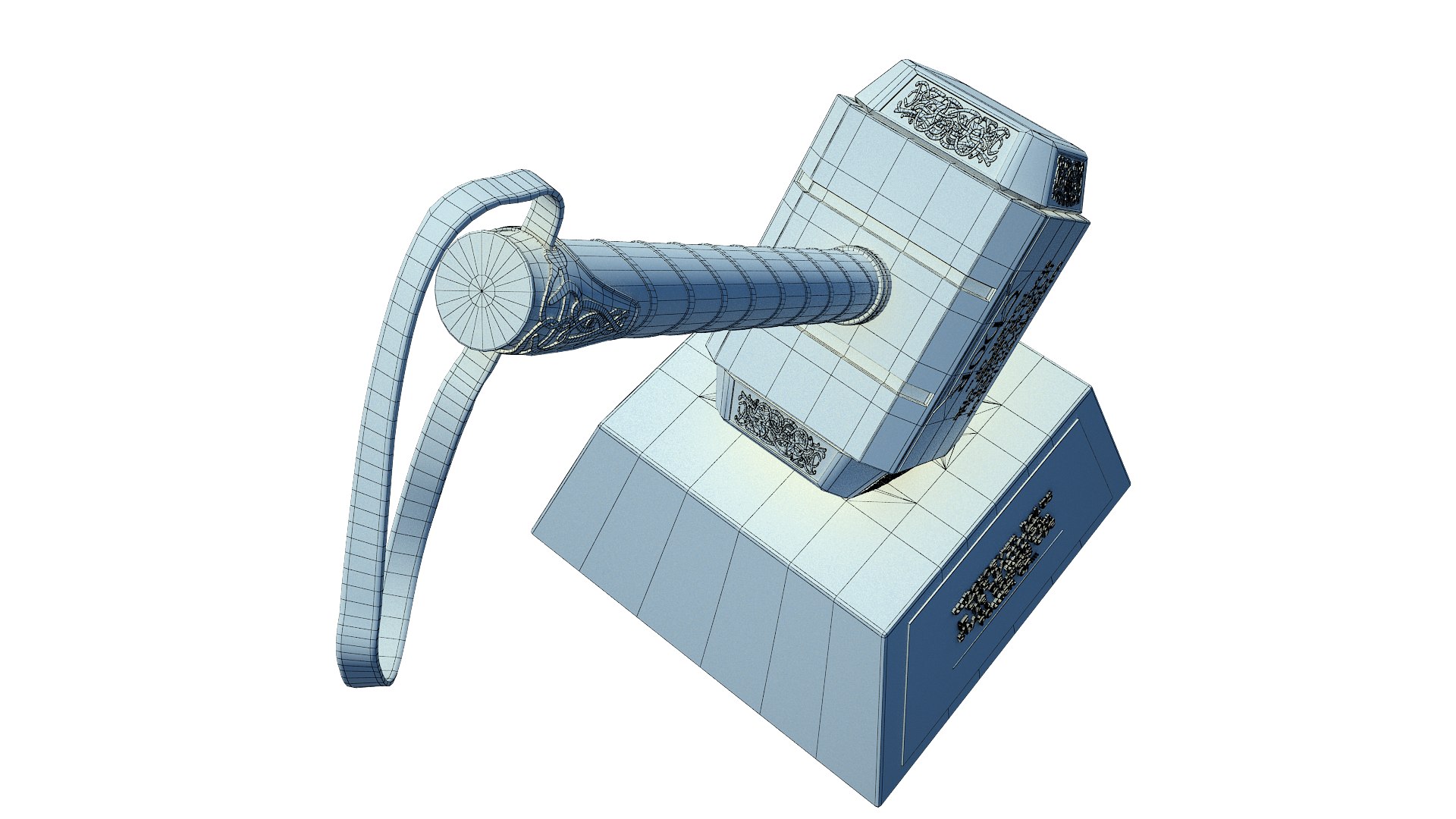 Thor Hammer Mjolnir 3D Model - TurboSquid 1326369