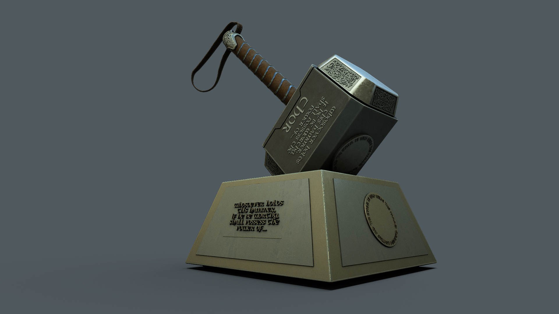 Thor Hammer Mjolnir 3D Model - TurboSquid 1326369