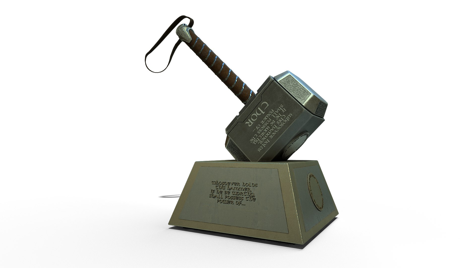Thor Hammer Mjolnir 3D Model - TurboSquid 1326369