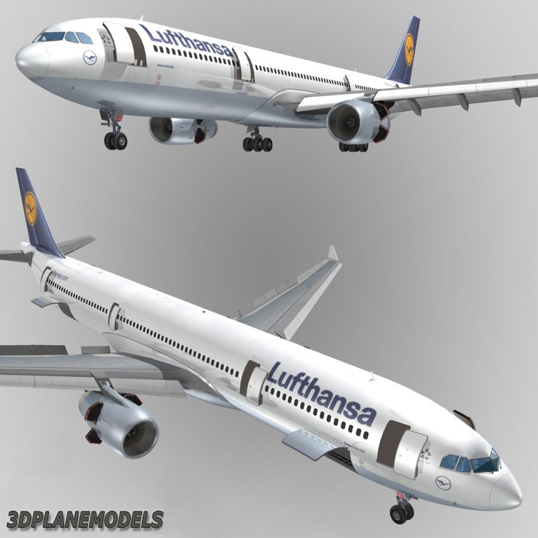 Airbus A330-300 3d Model