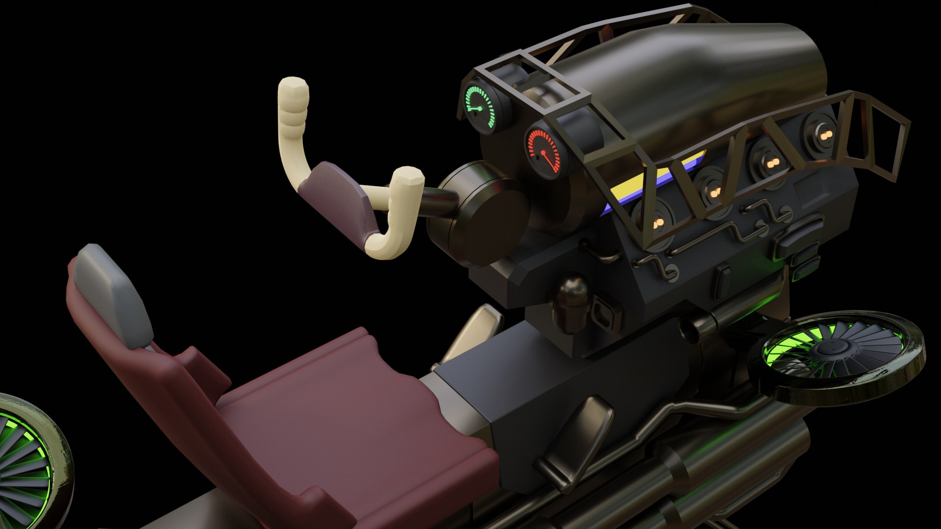 3D Model Sci -Fi Bike - TurboSquid 1739363