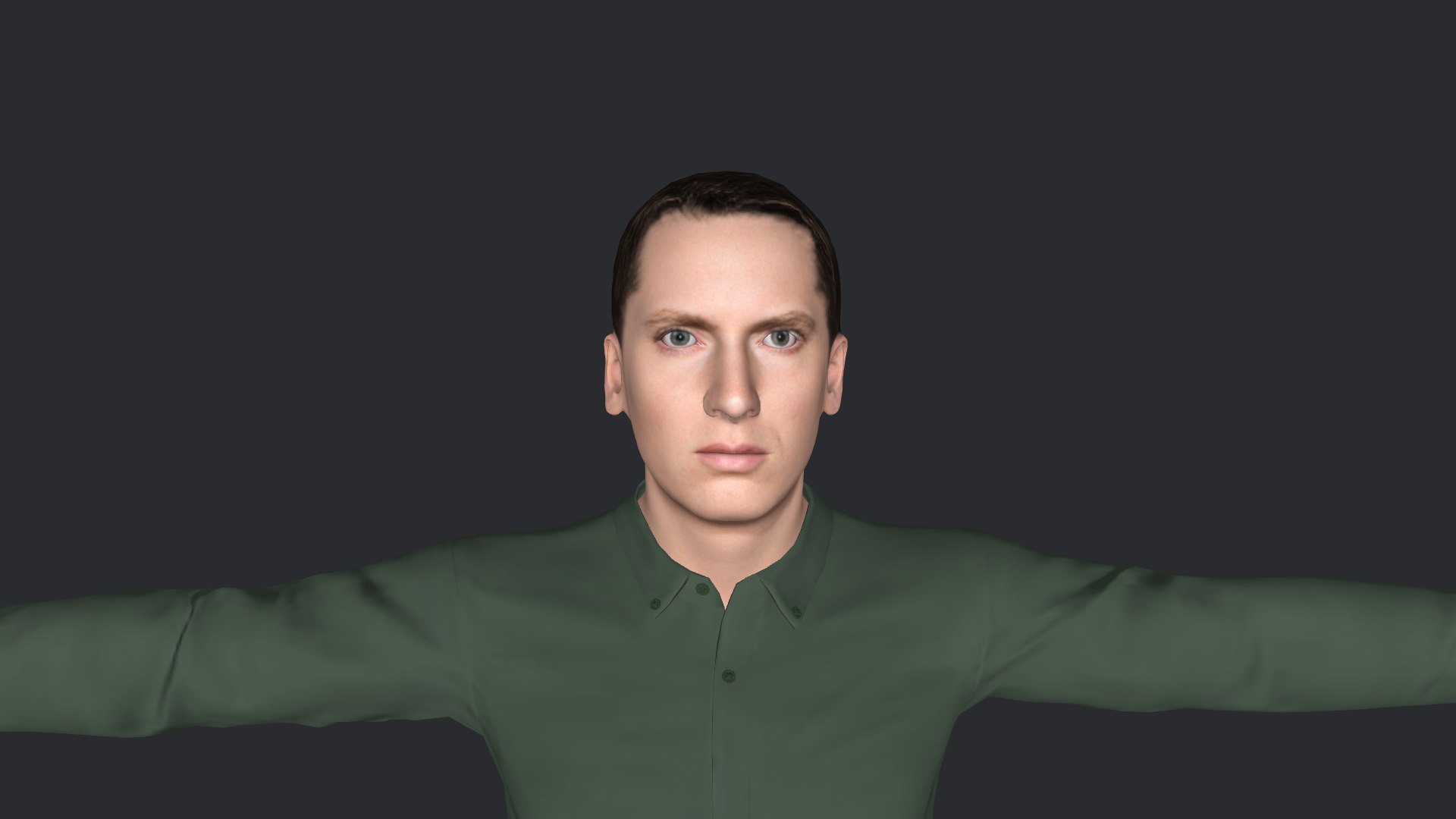 Eminem Hyper Realistic Full Body Fully Rigged Character 3D Model ...