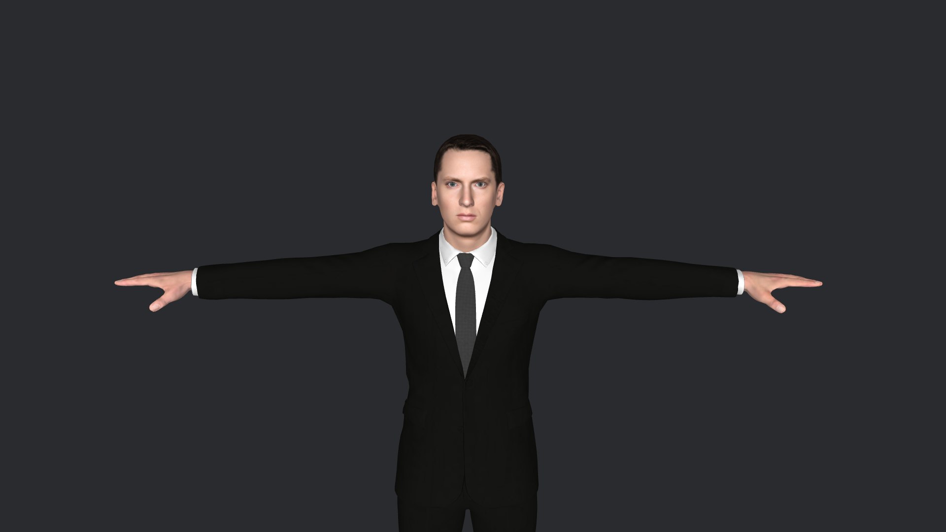 Eminem Hyper Realistic Full Body Fully Rigged Character 3D Model ...