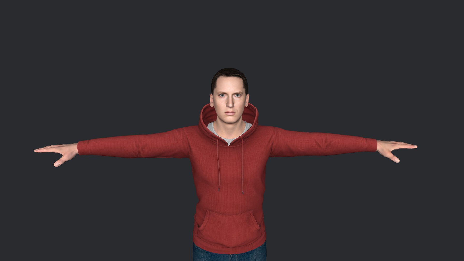 Eminem Hyper Realistic Full Body Fully Rigged Character 3D Model ...