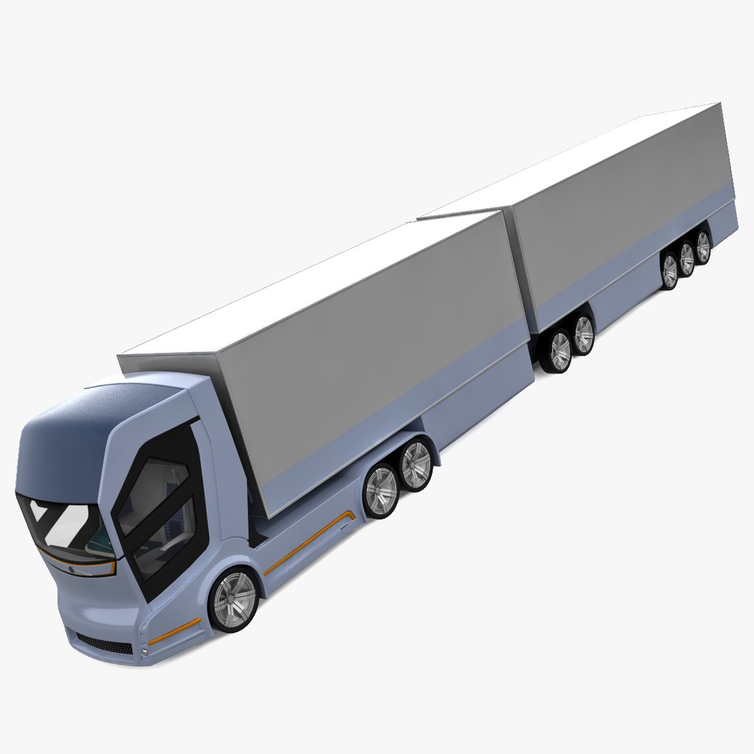 realistic concept truck vision 3d 3ds