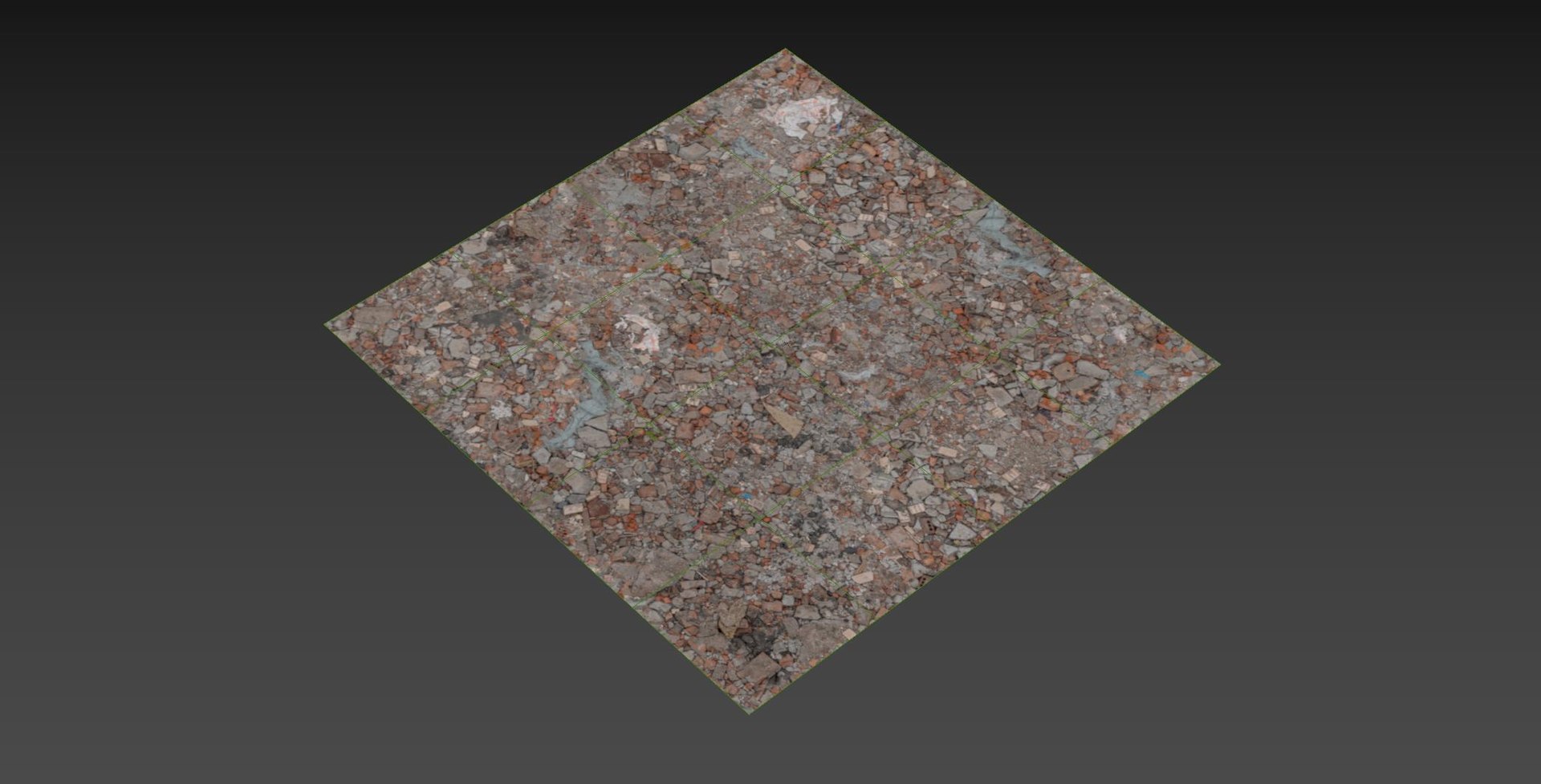 3D Surface Made Of Construction Debris Model - TurboSquid 1914929