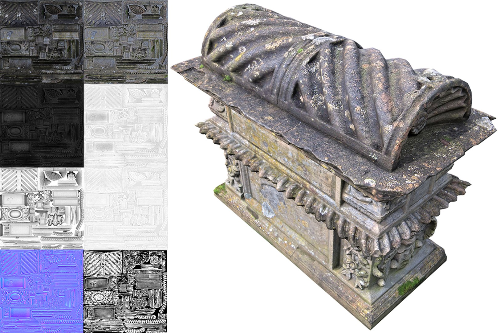 3D Morgan Bale Tomb Model - TurboSquid 1173917