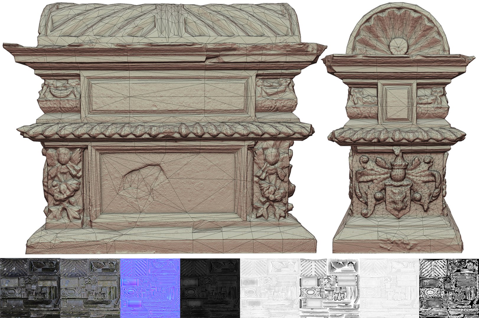 3D Morgan Bale Tomb Model - TurboSquid 1173917
