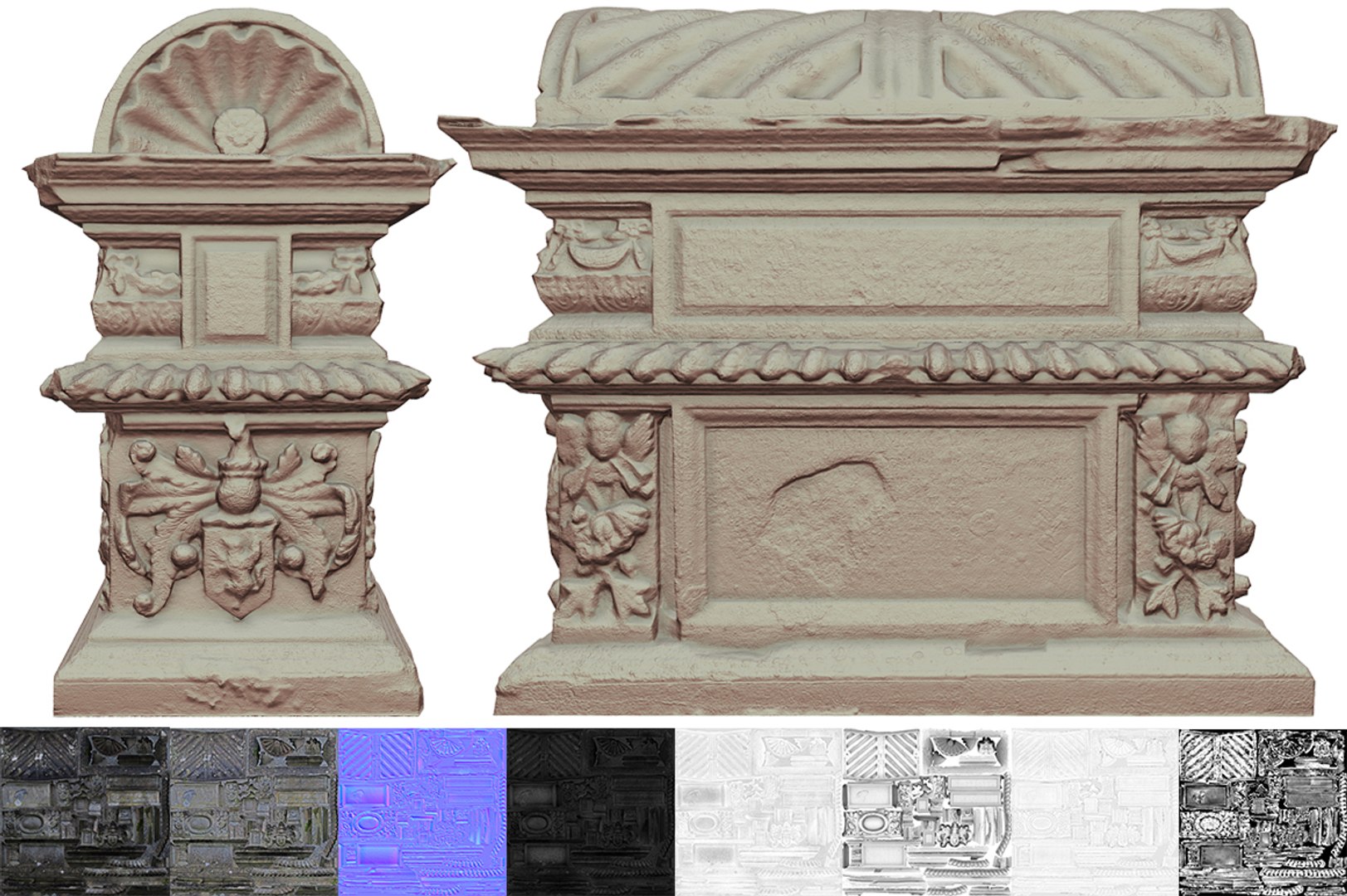 3D Morgan Bale Tomb Model - TurboSquid 1173917