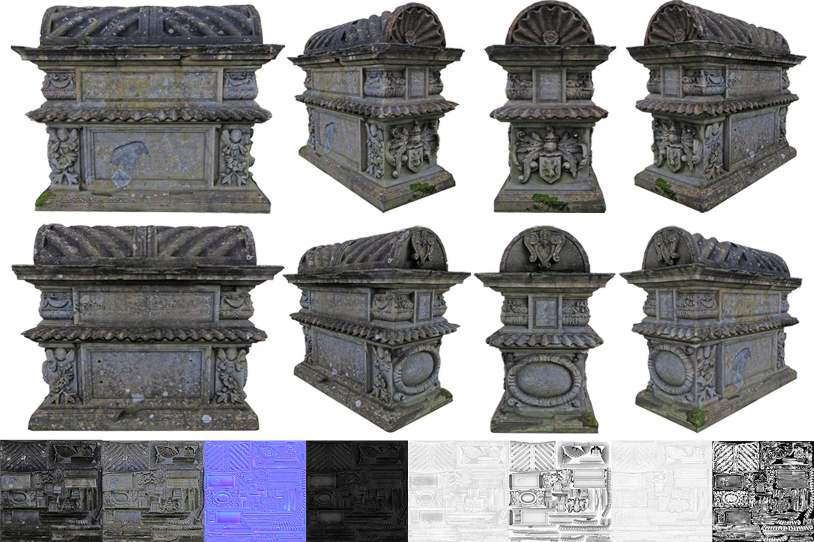 3D Morgan Bale Tomb Model - TurboSquid 1173917