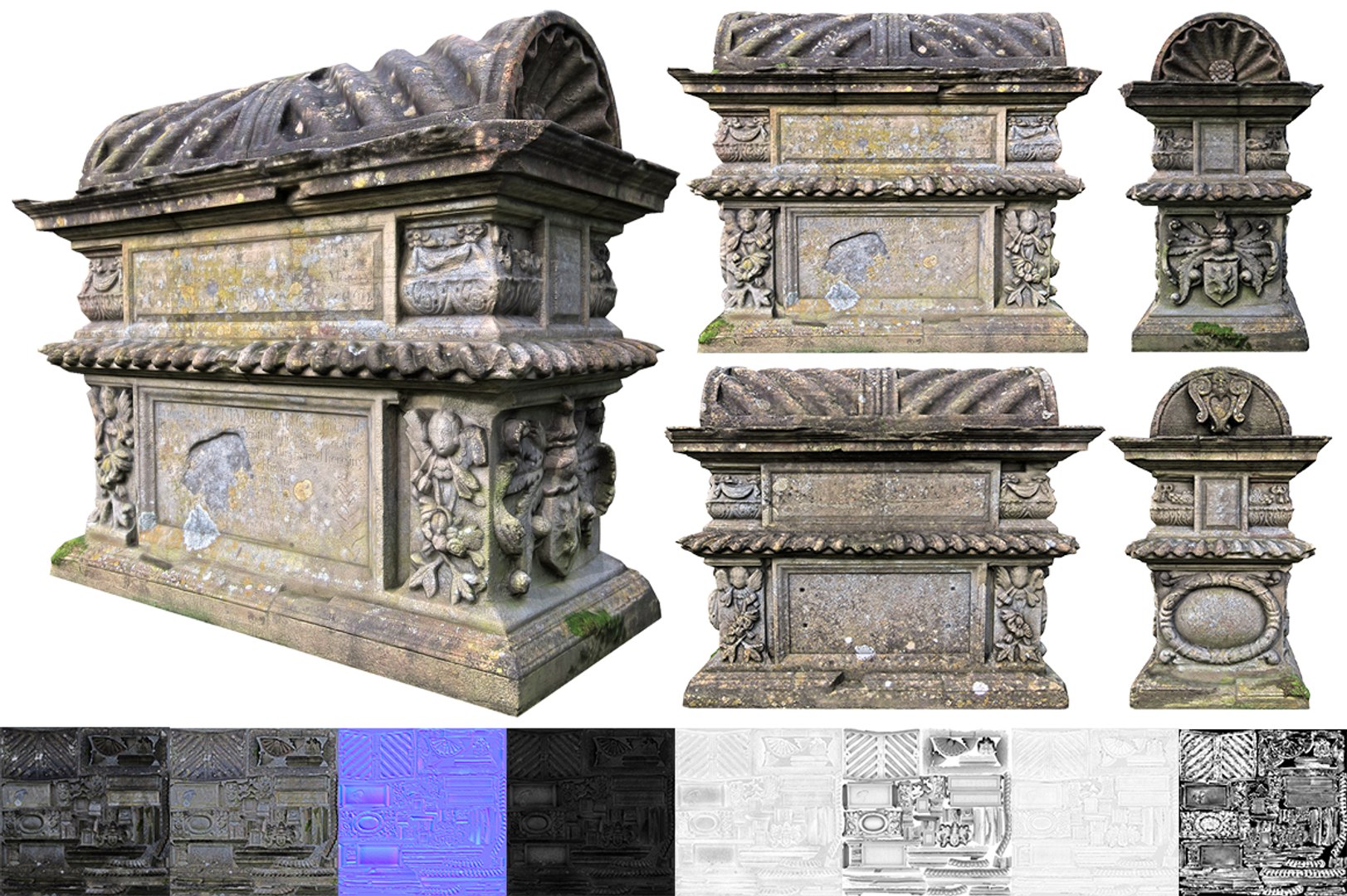 3D Morgan Bale Tomb Model - TurboSquid 1173917