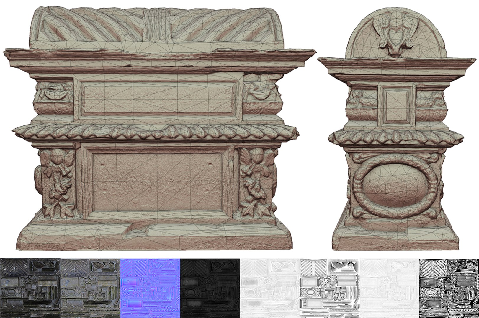 3D Morgan Bale Tomb Model - TurboSquid 1173917