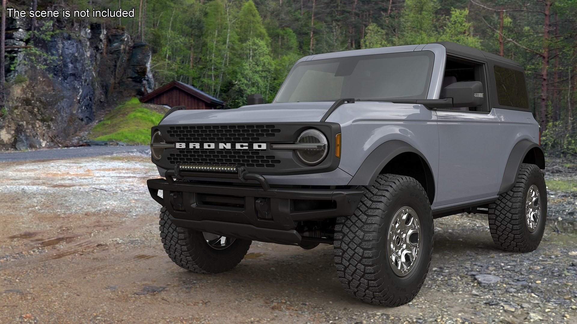 3D Ford Bronco Two Door Off Road SUV Carbonized Gray - TurboSquid 2320959