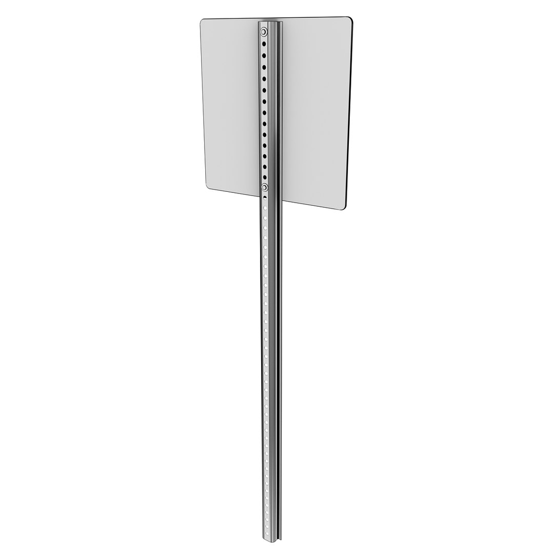 3D left turn sign - TurboSquid 1303201