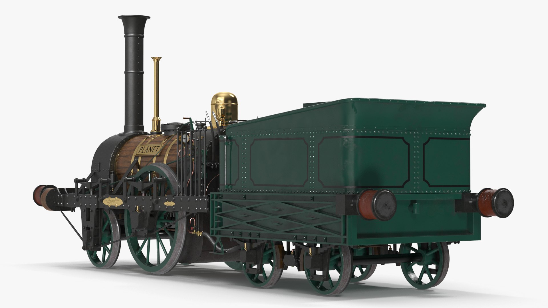3D Old Locomotive Planet by Robert Stephenson model - TurboSquid 2118322