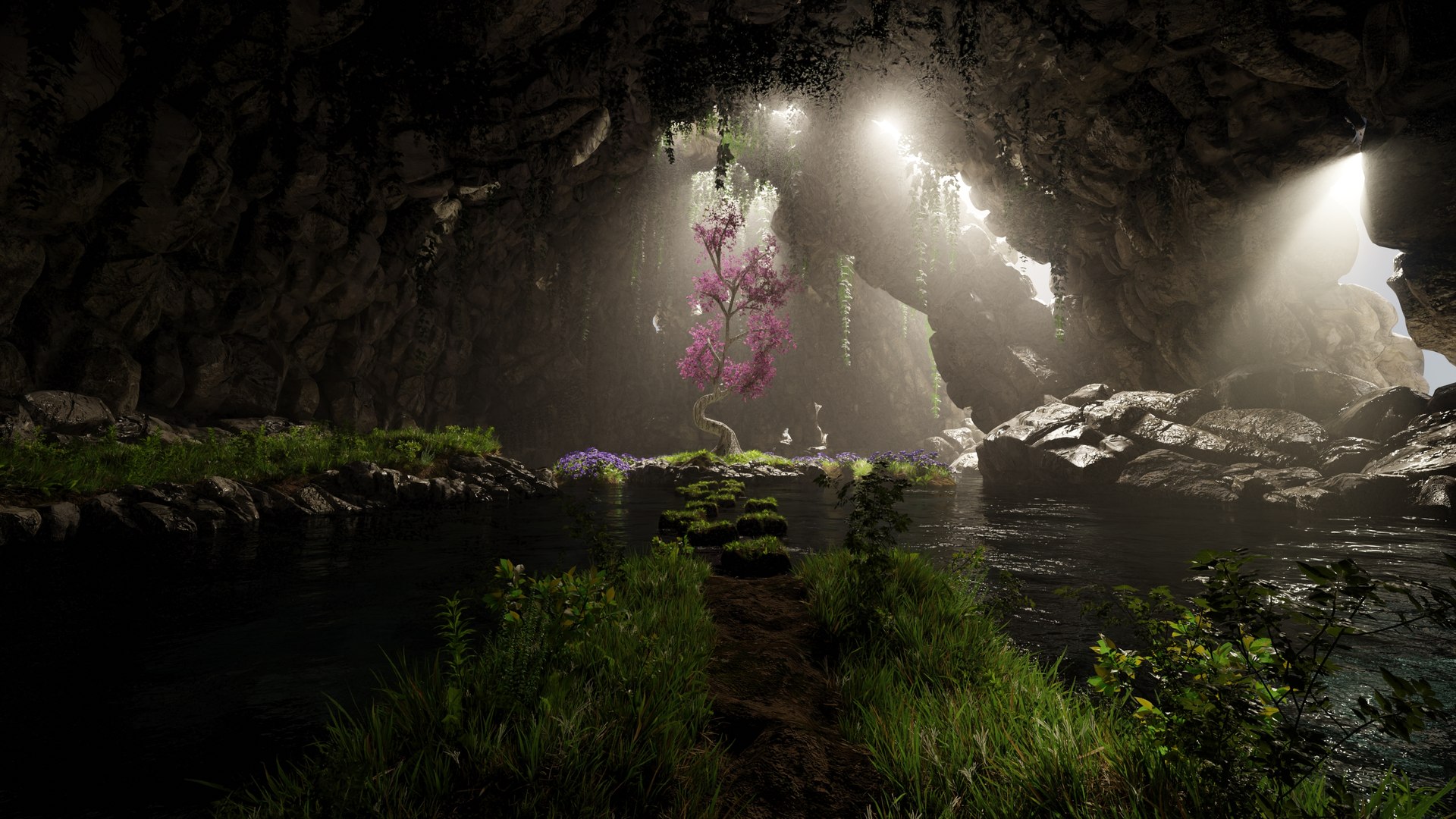 3D Sacred Tree Scene - TurboSquid 1898172