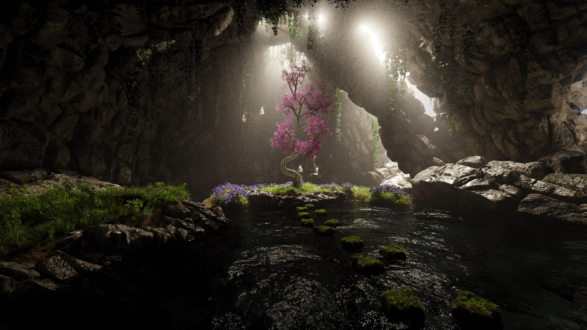 3D Sacred Tree Scene - TurboSquid 1898172