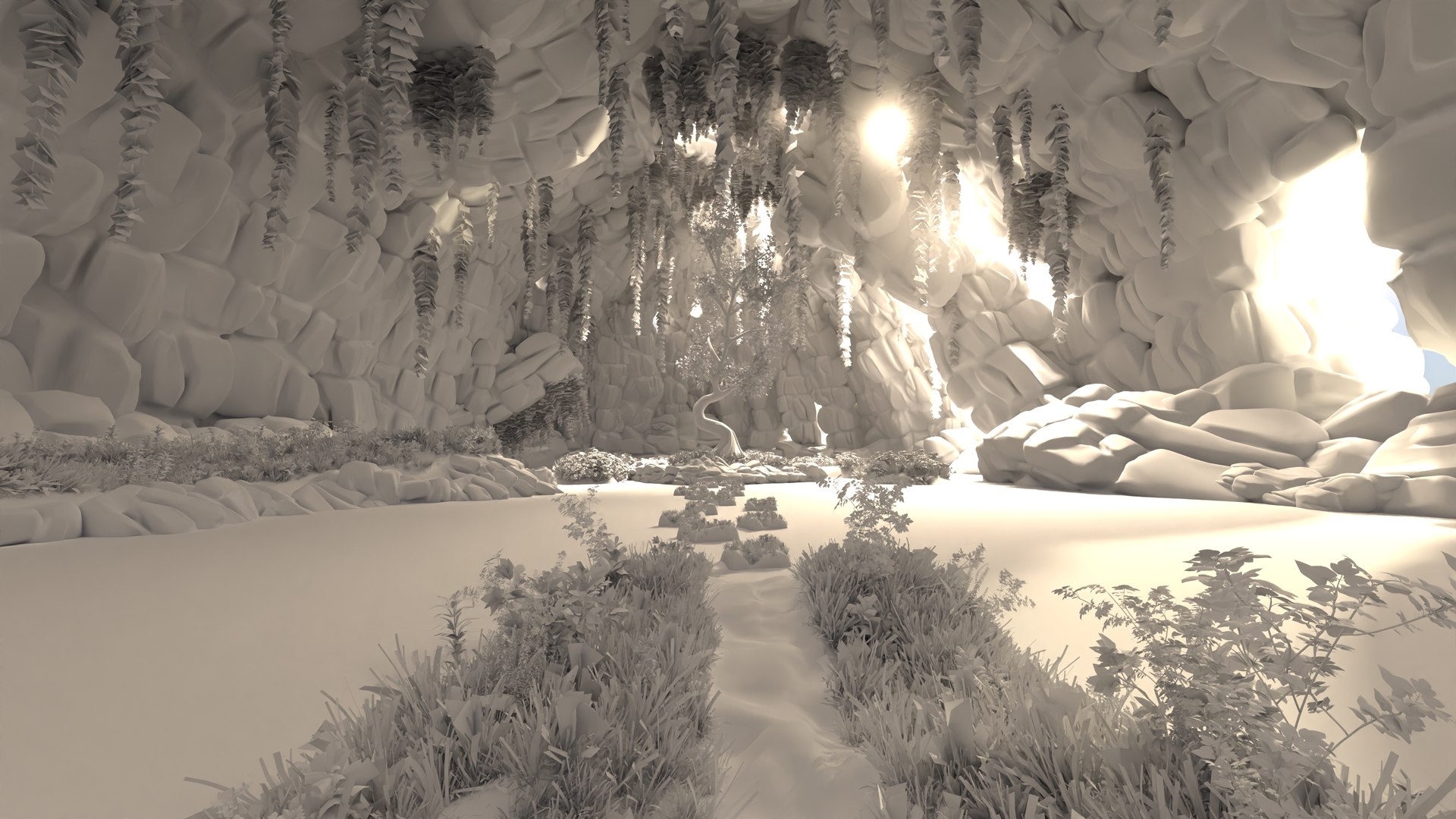 3D Sacred Tree Scene - TurboSquid 1898172