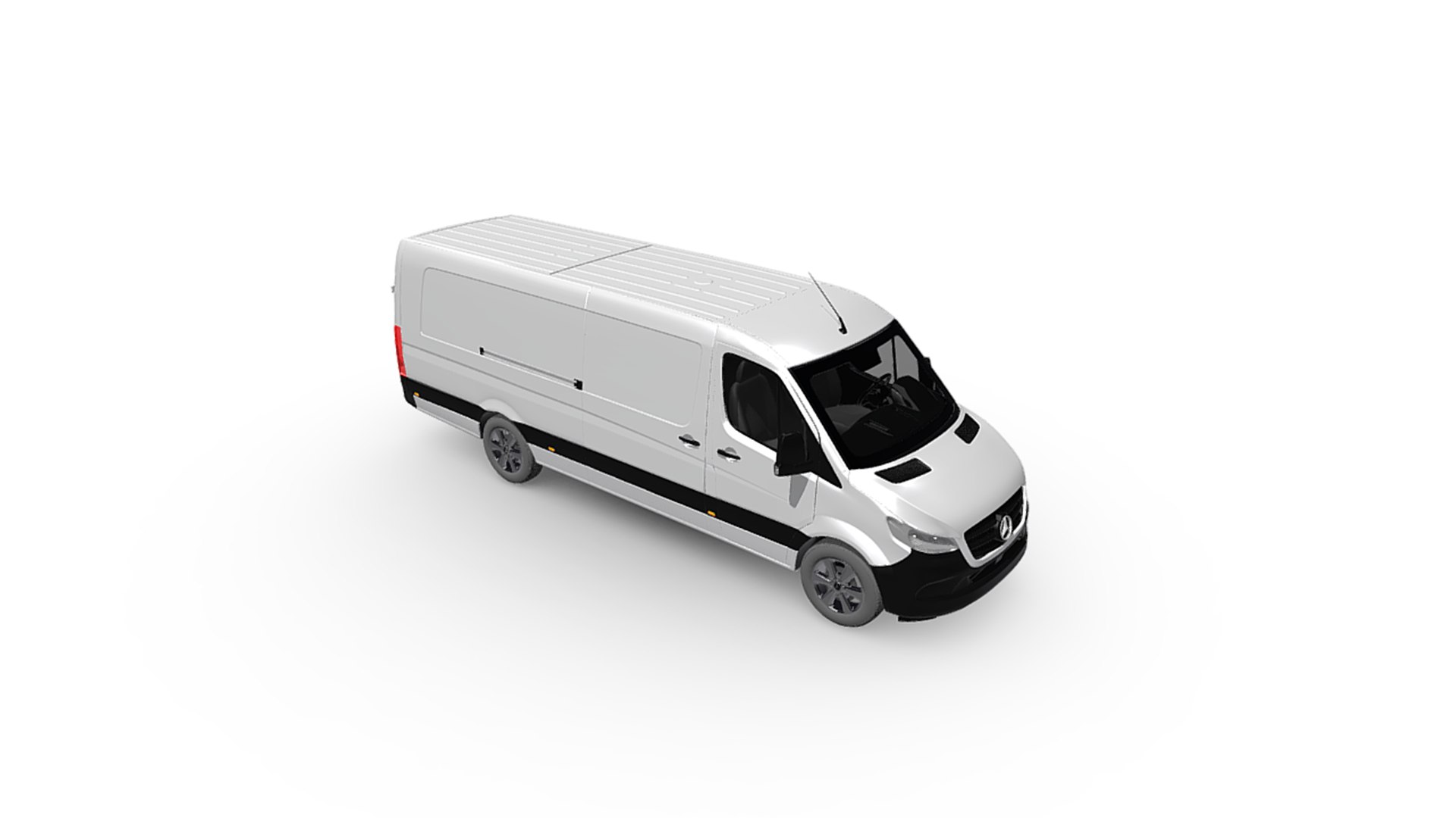 New Mercedes-Benz Sprinter Cargo Van H1 L4 3D Model - TurboSquid 2260260