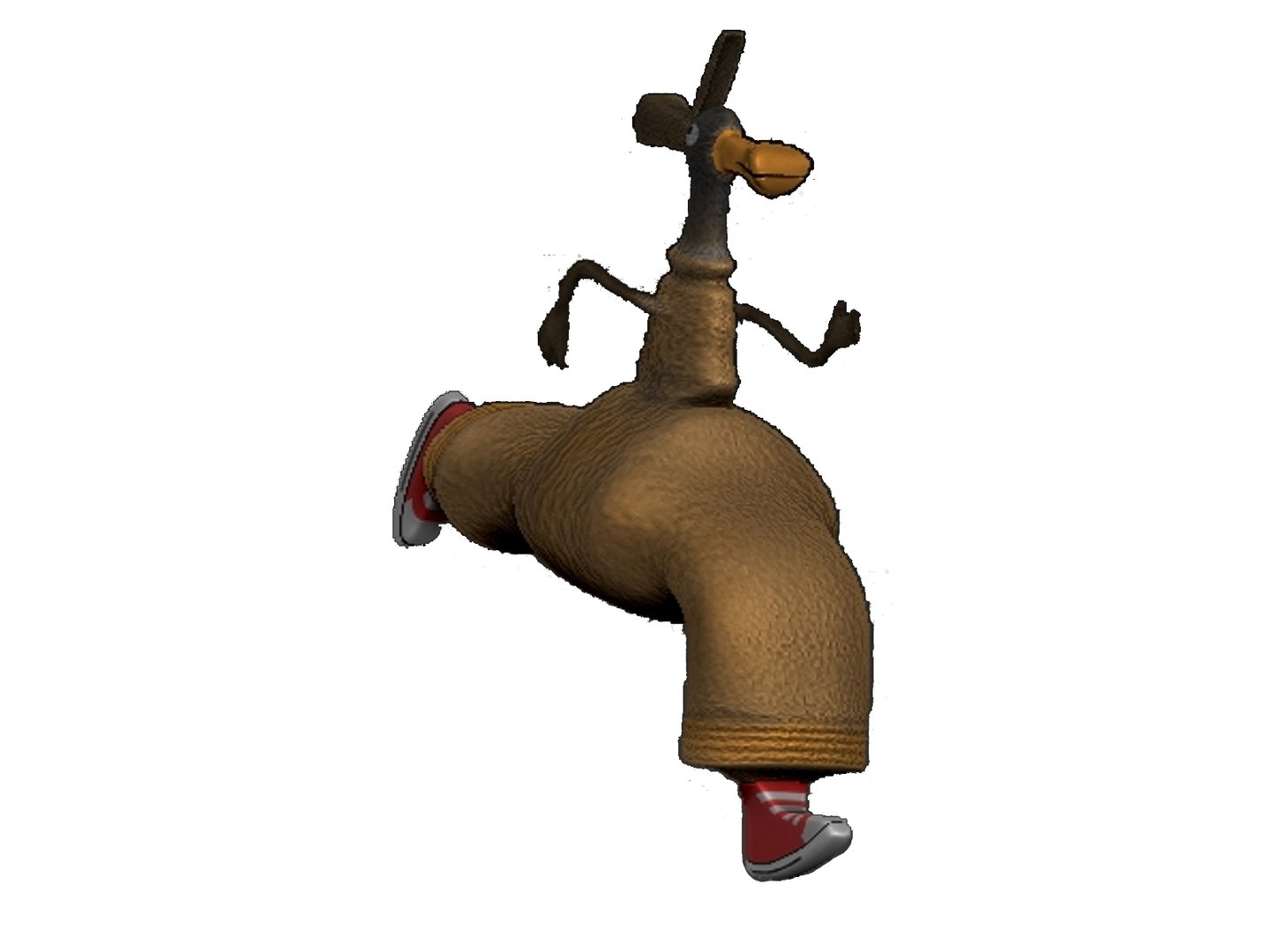 Duck pipe 3D model - TurboSquid 1617500