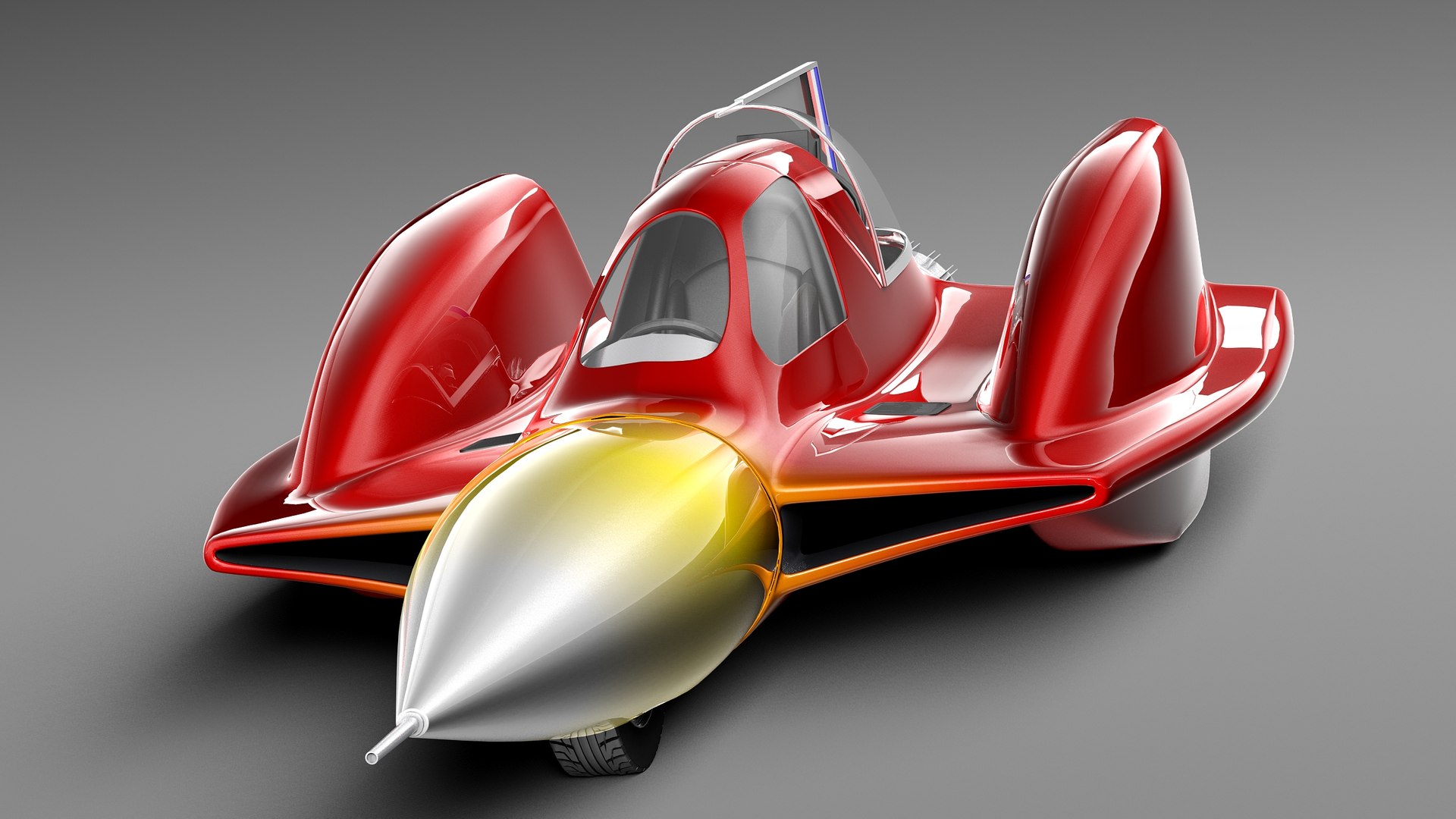 Free Retro Turbo Concept Sonic 3d Model