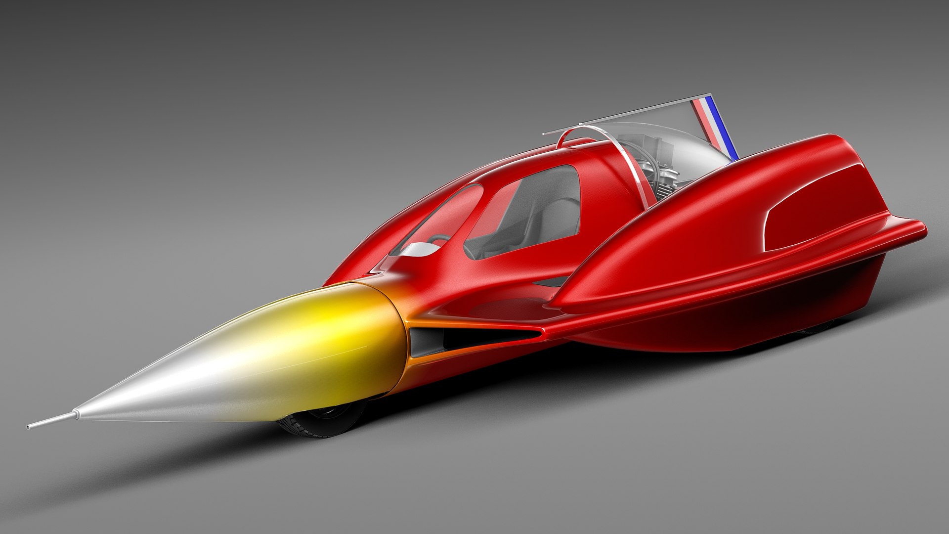 Free Retro Turbo Concept Sonic 3d Model