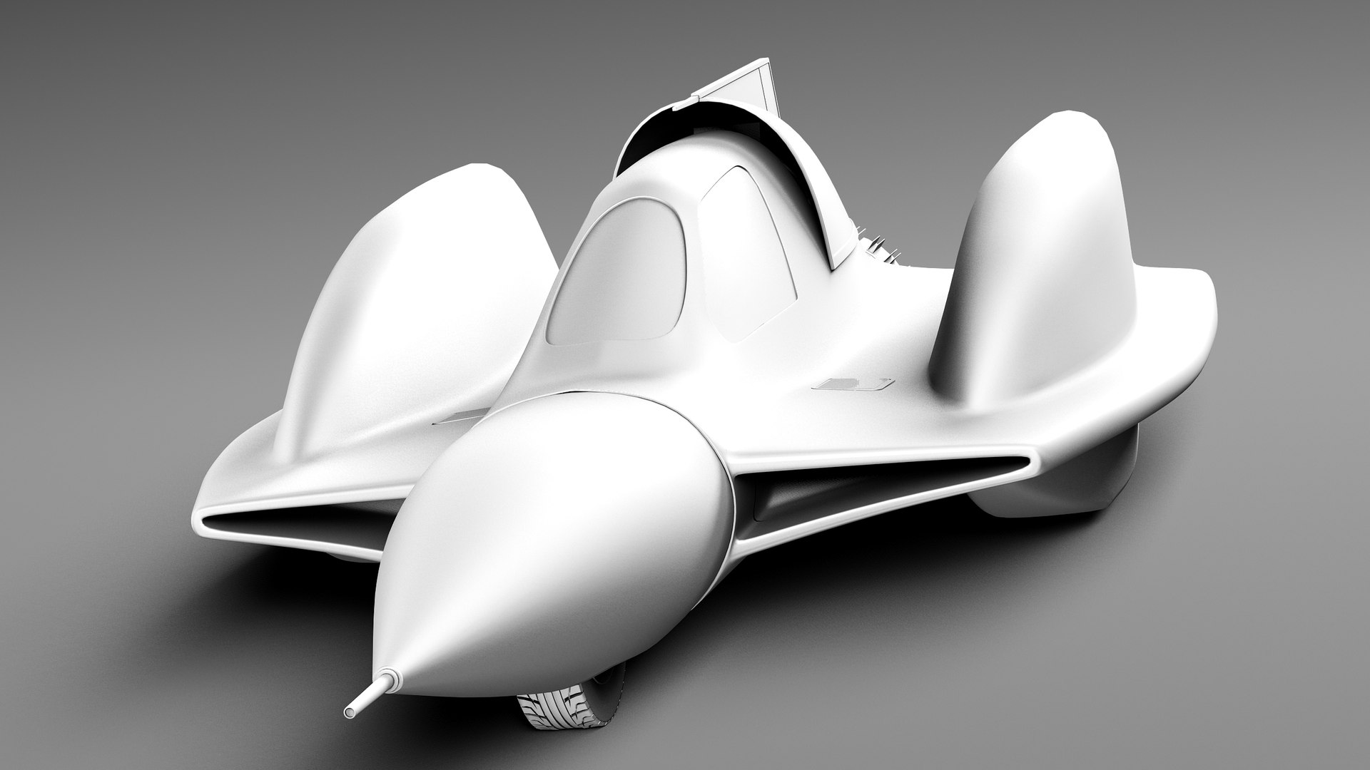 Free Retro Turbo Concept Sonic 3d Model