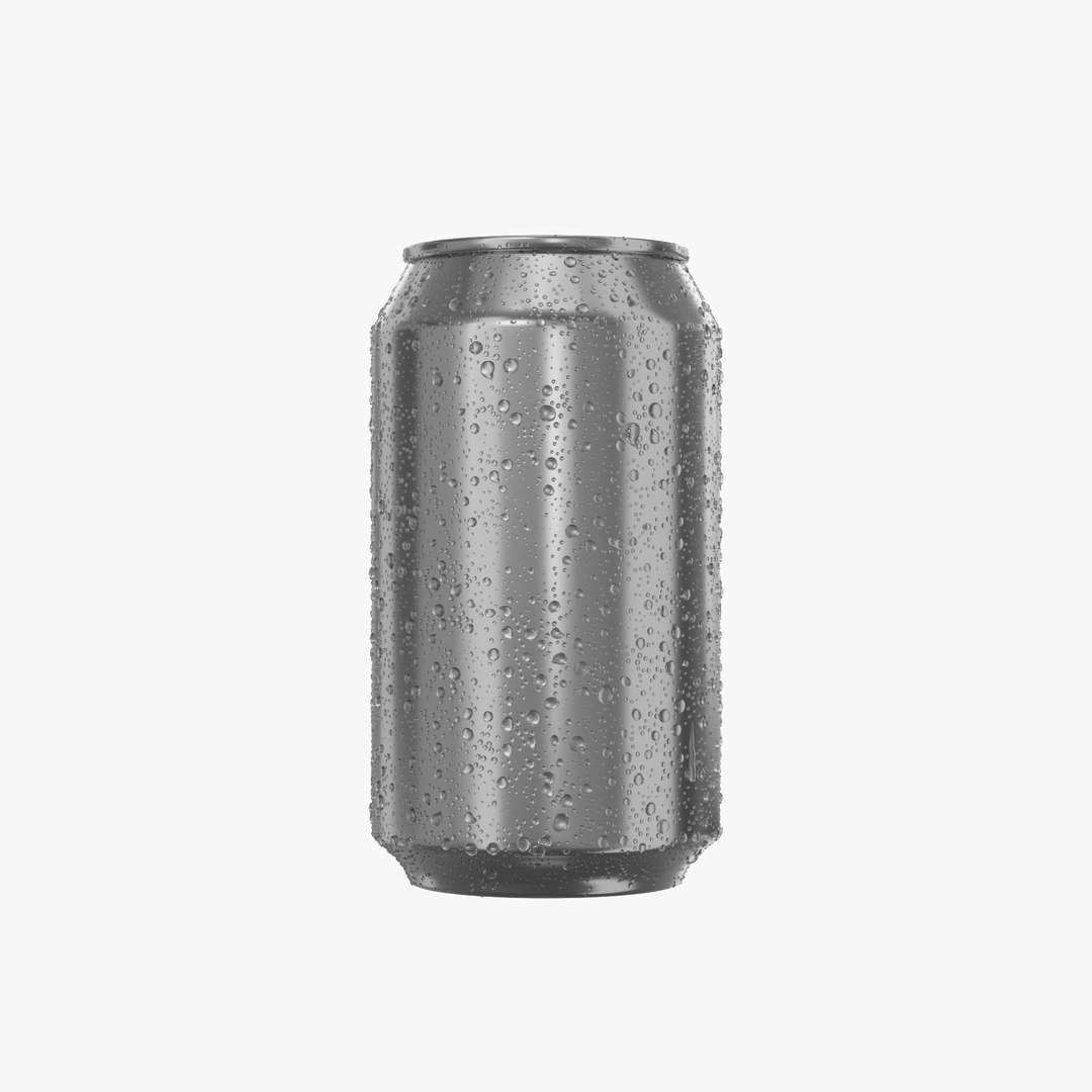 3D 350ml Can Condensation 3D Model - TurboSquid 2139052