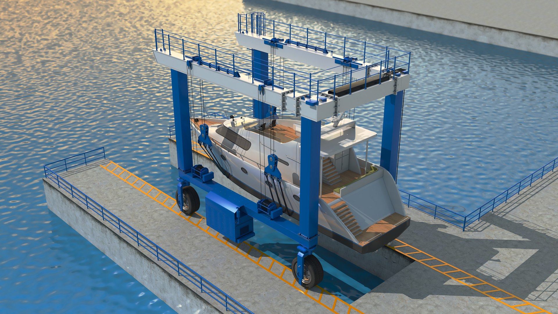 Yacht Shipyard 3D - TurboSquid 2232934