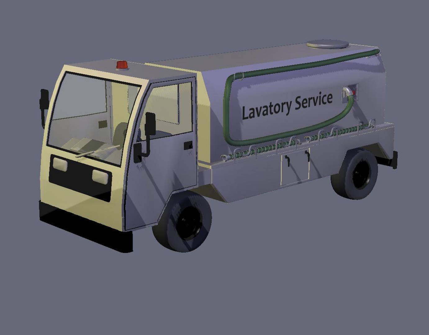 lavatory vehicle 3d model