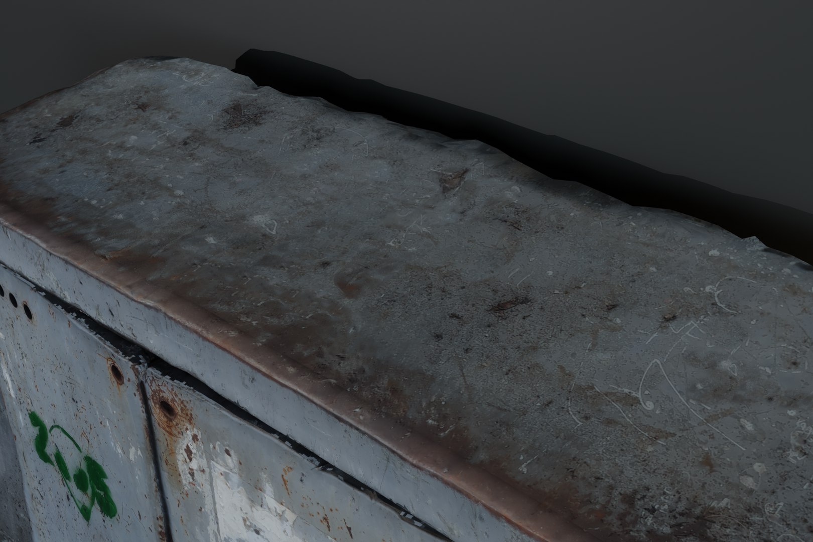 Grey Electricity Box 3D - TurboSquid 2068353