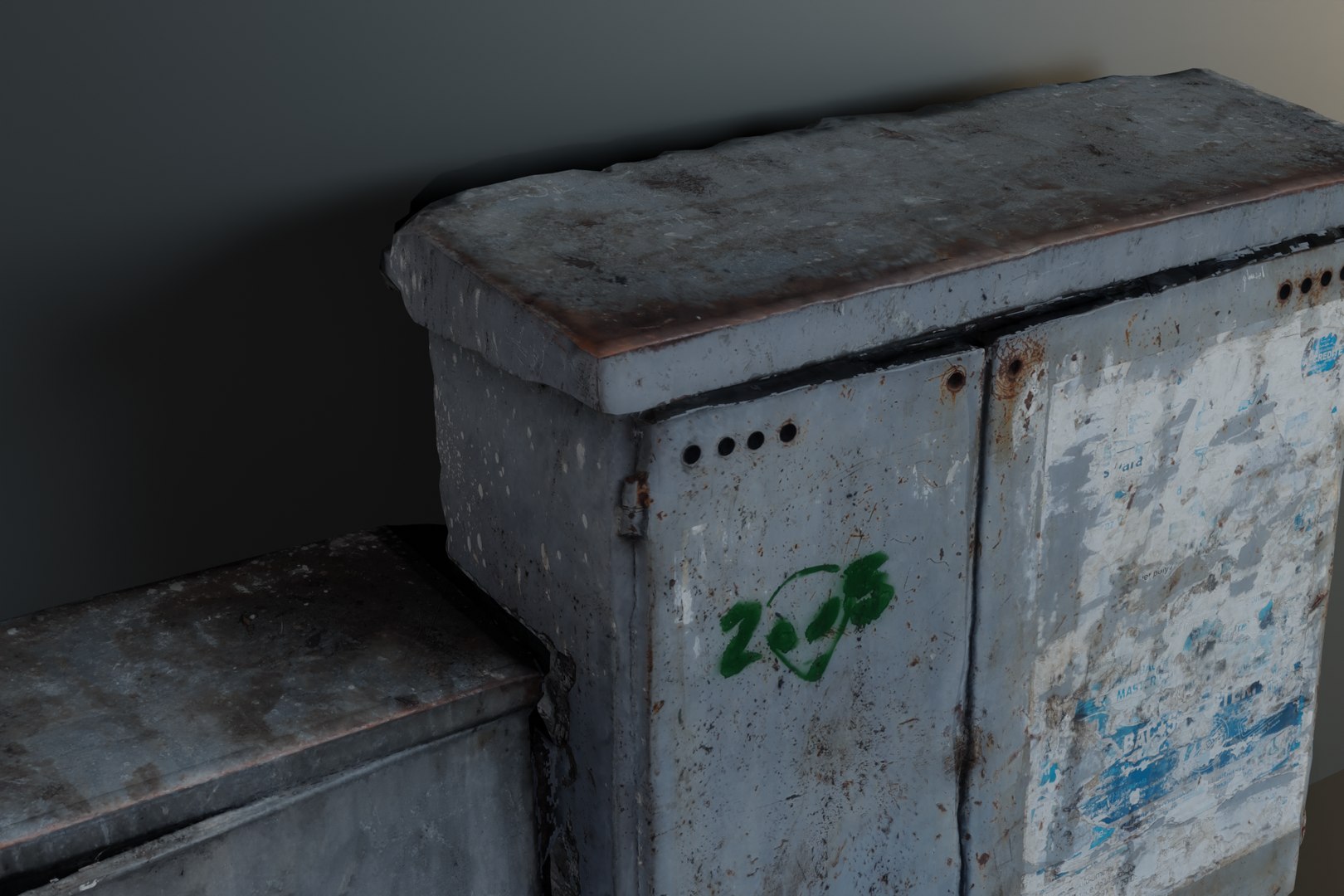 Grey Electricity Box 3D - TurboSquid 2068353