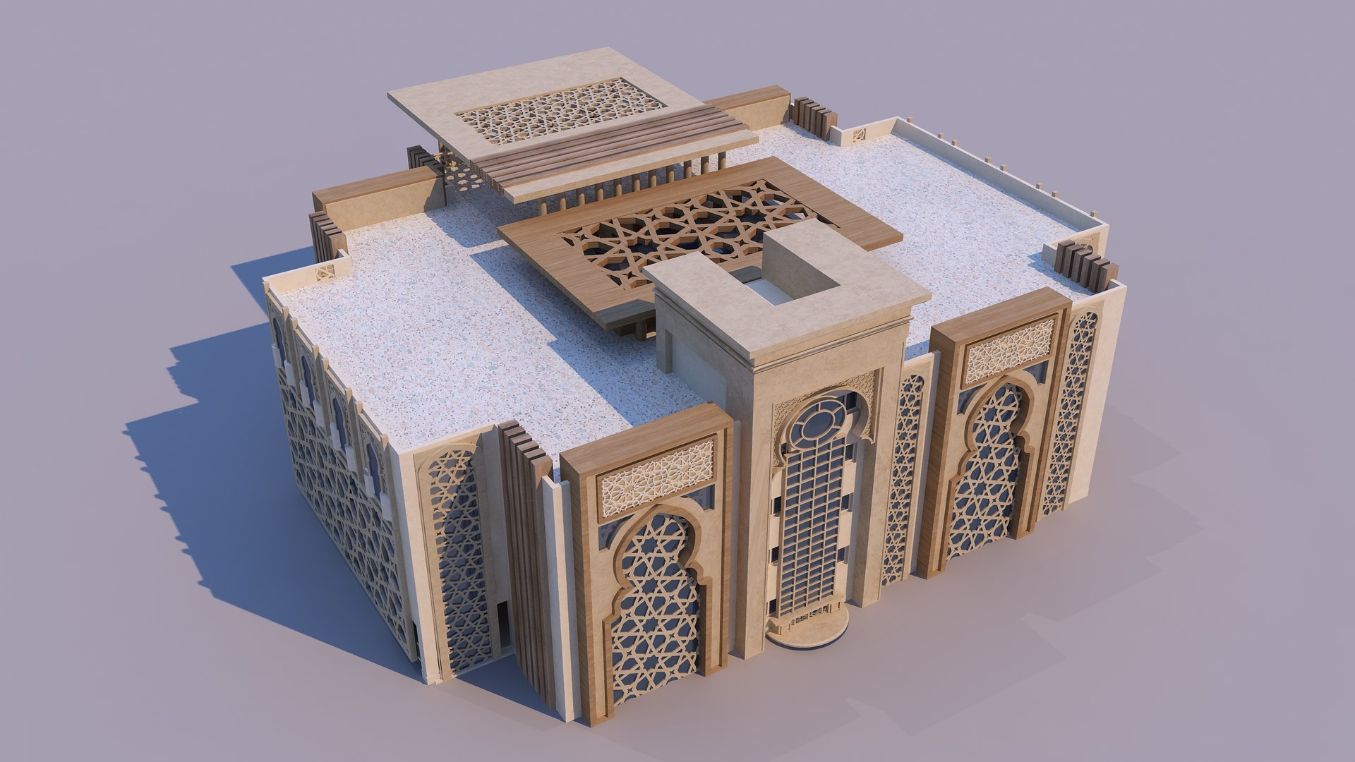 0164 - Islamic Facade Building 3D Model - TurboSquid 2240004