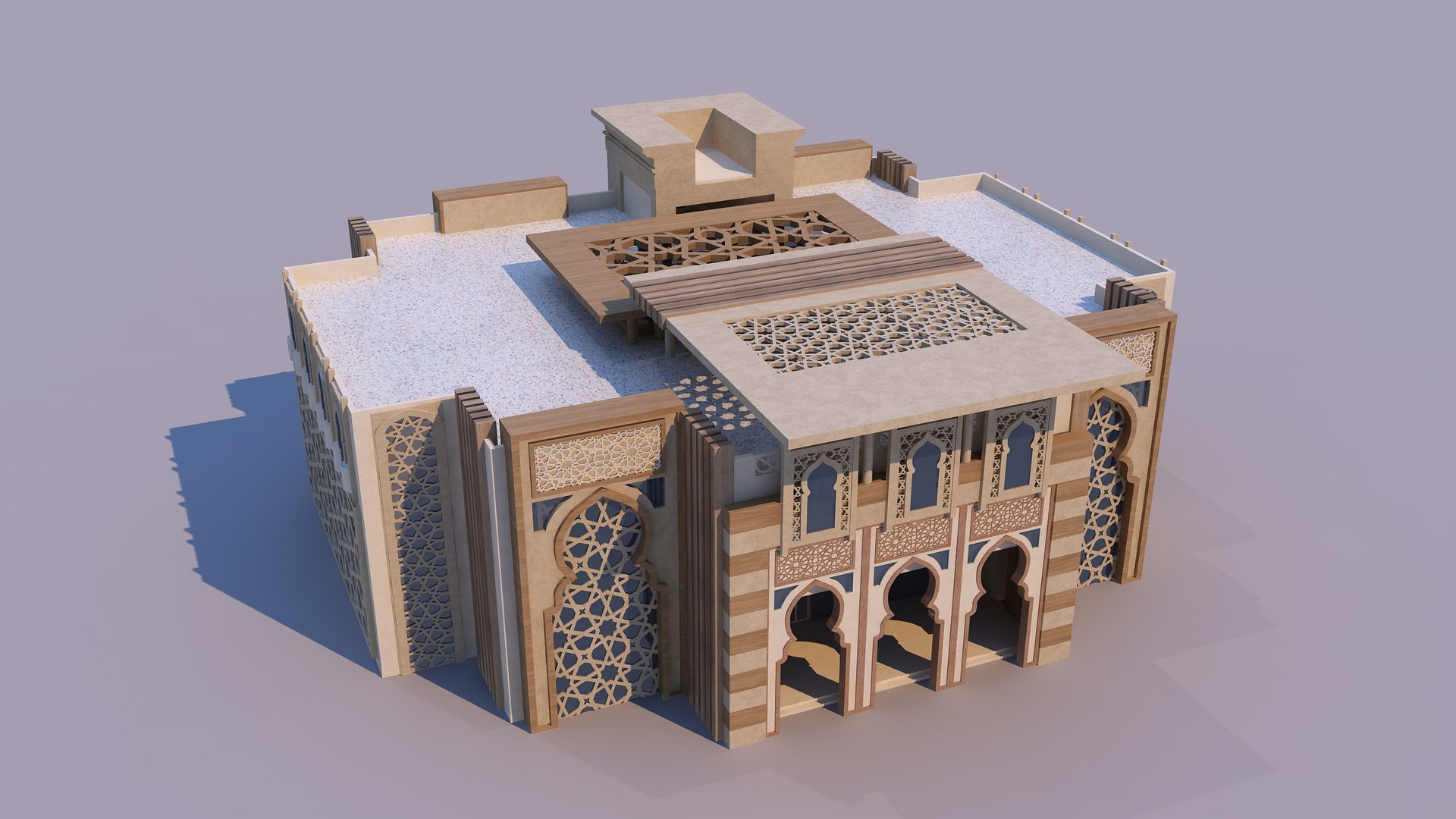 0164 - Islamic Facade Building 3D Model - TurboSquid 2240004