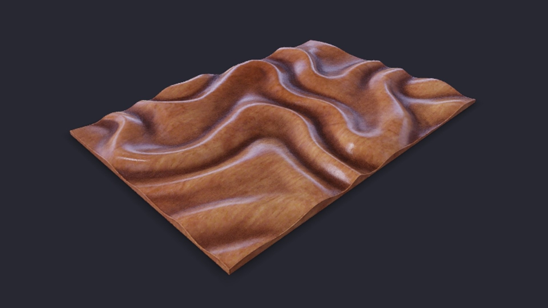 3D Wavy Wall Art Panel For Cnc Carving 3D Print Model - TurboSquid 2333955