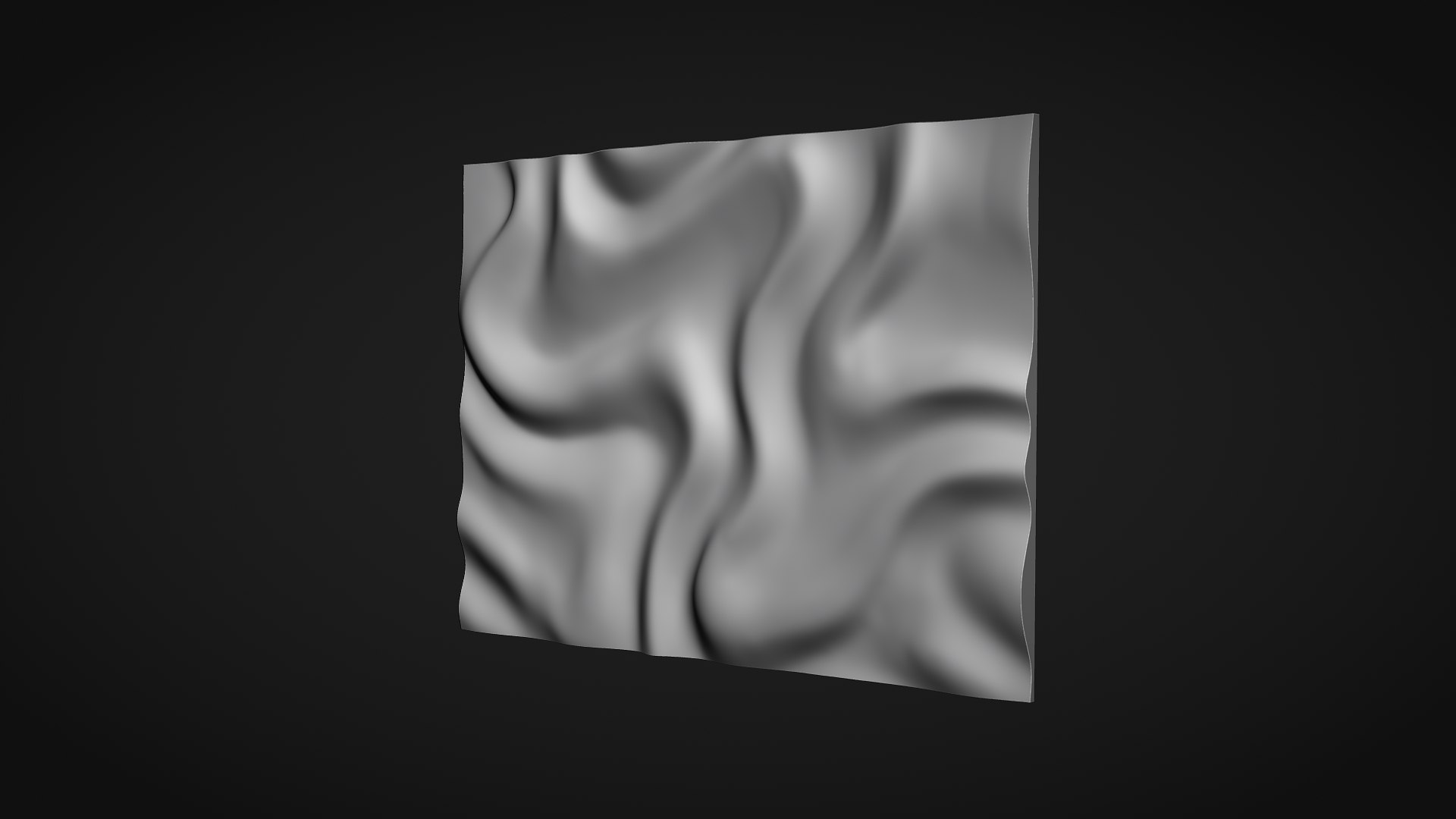 3D Wavy Wall Art Panel For Cnc Carving 3D Print Model - TurboSquid 2333955