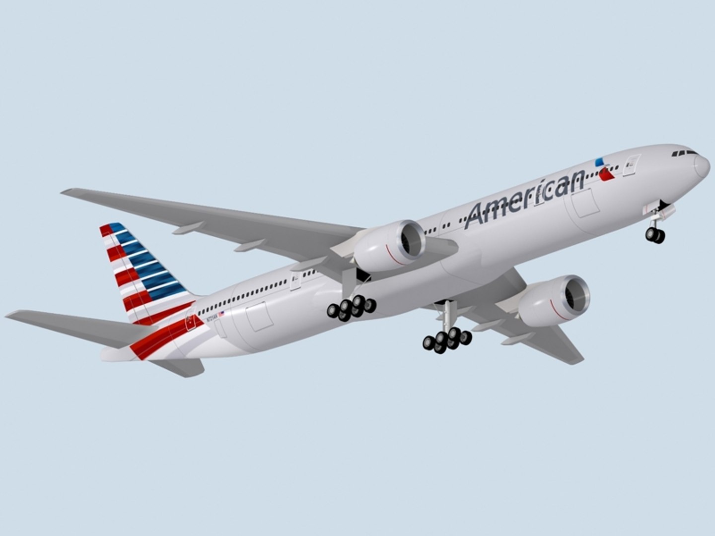 Boeing 777-300 Er American Airlines Dxf