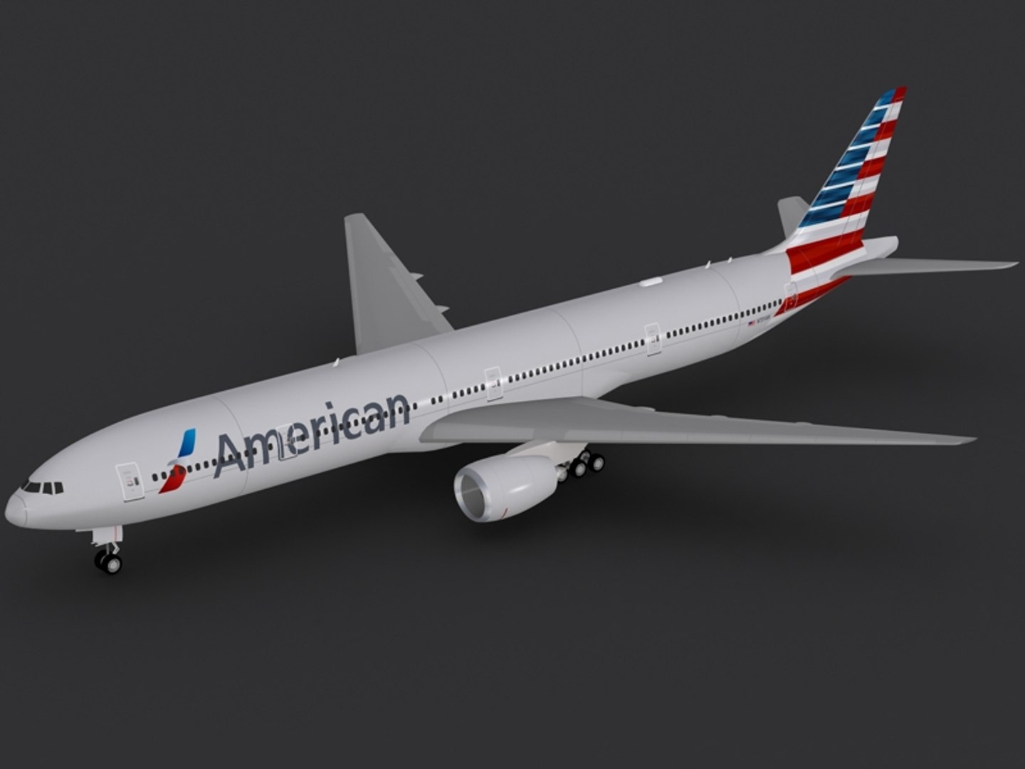 Boeing 777-300 Er American Airlines Dxf