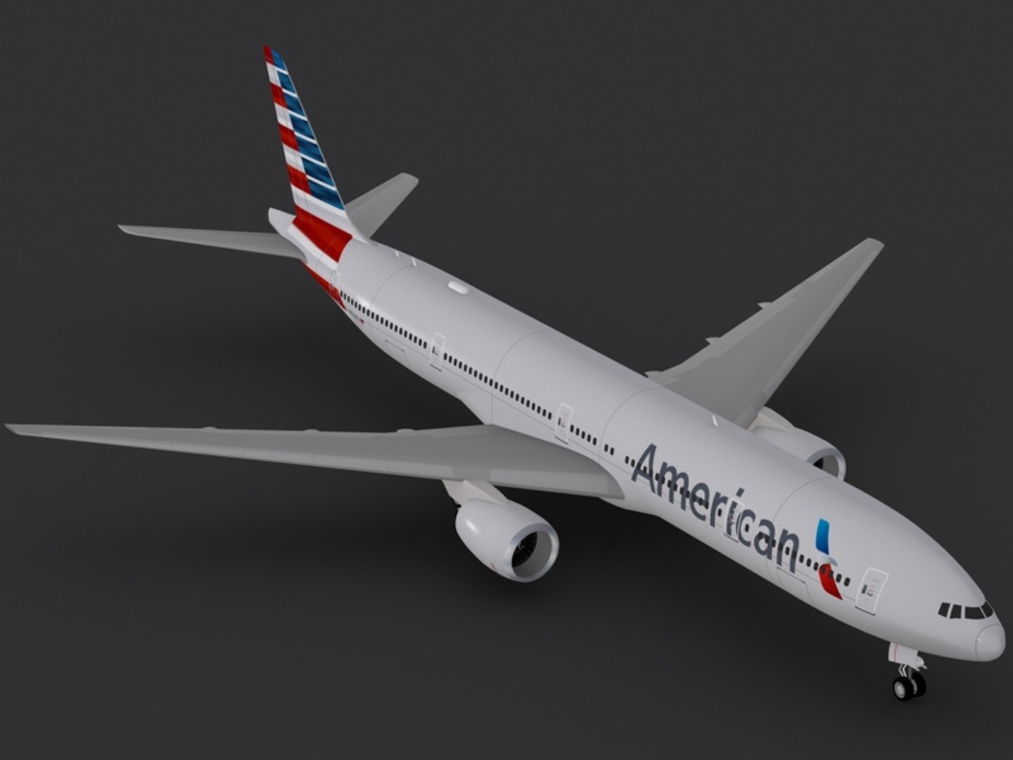 Boeing 777-300 Er American Airlines Dxf