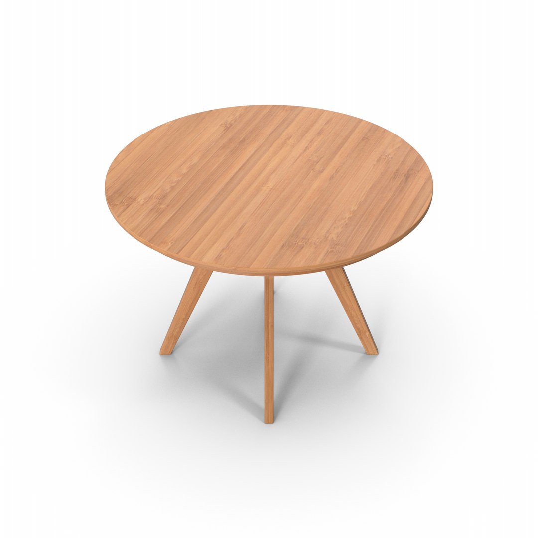 Wooden Ring Table 3D - TurboSquid 1843356