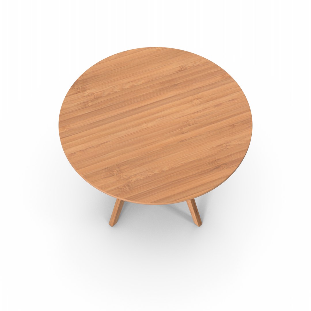 Wooden Ring Table 3D - TurboSquid 1843356