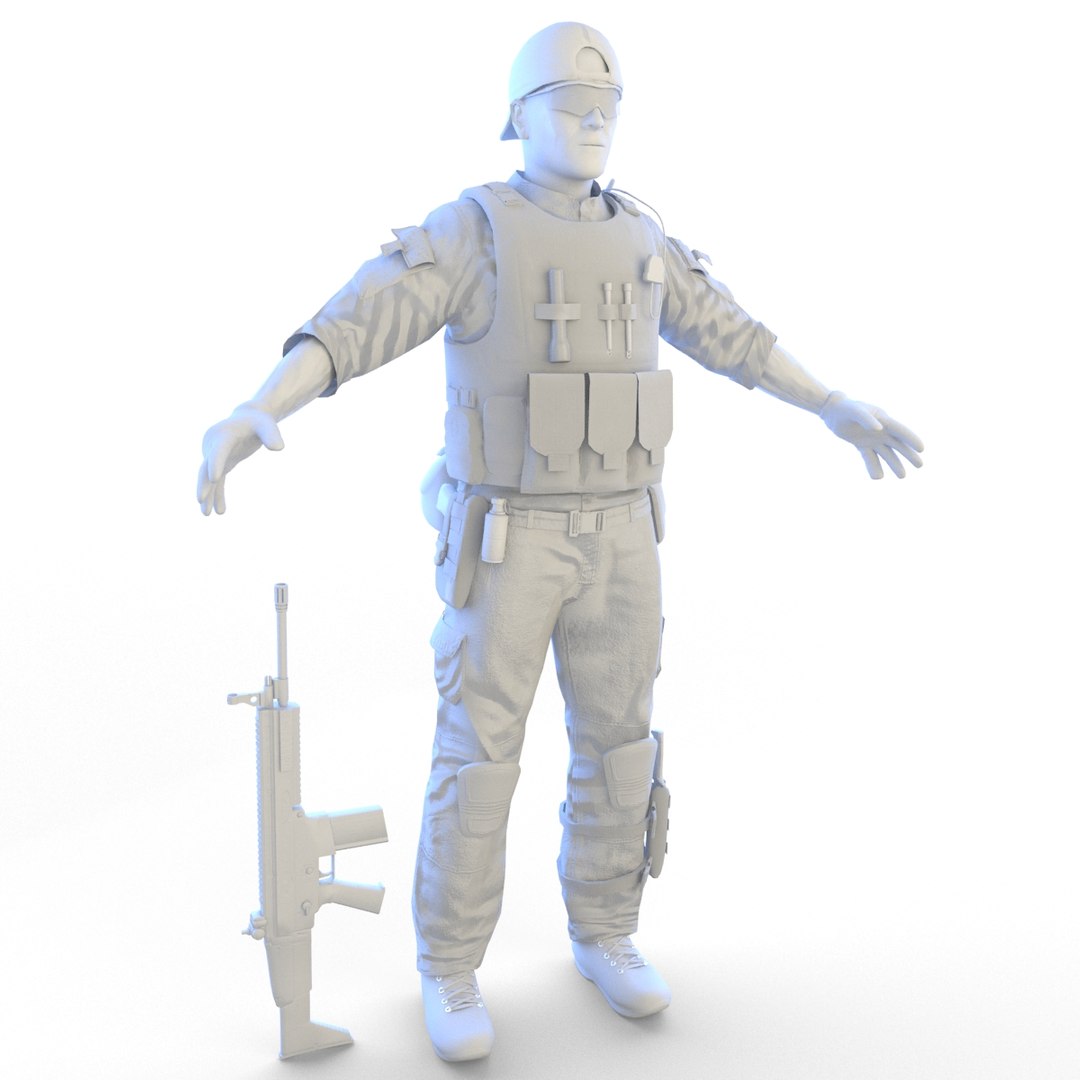 Special force 4k 3D model - TurboSquid 1498927