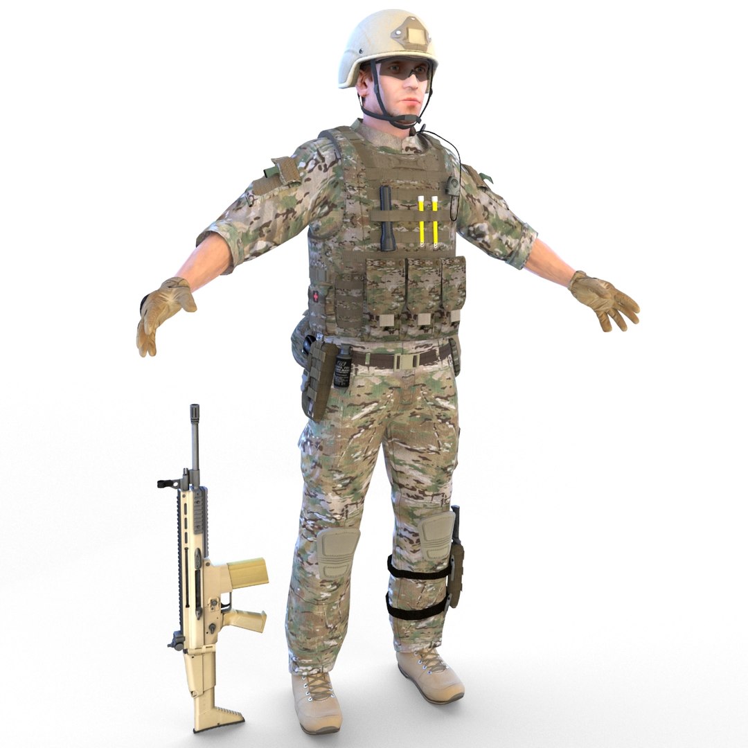 Special force 4k 3D model - TurboSquid 1498927