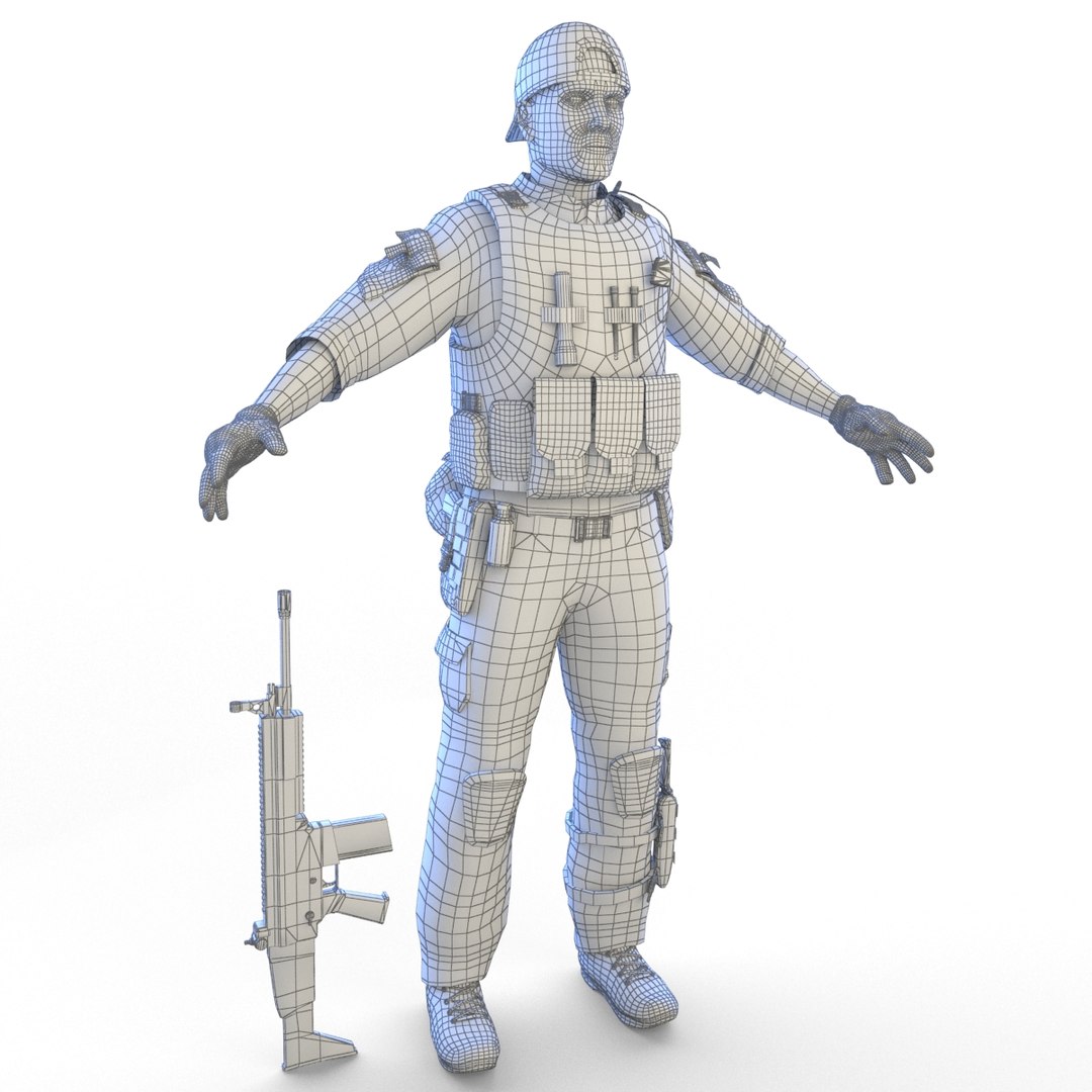 Special force 4k 3D model - TurboSquid 1498927