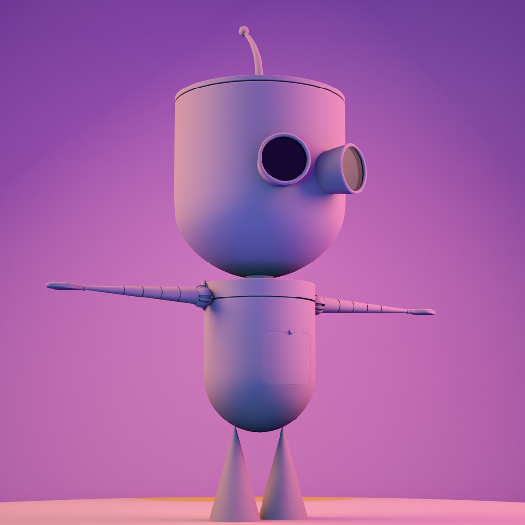 3D Little Robot - TurboSquid 1586758