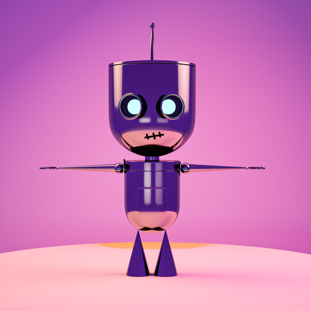 3D Little Robot - TurboSquid 1586758