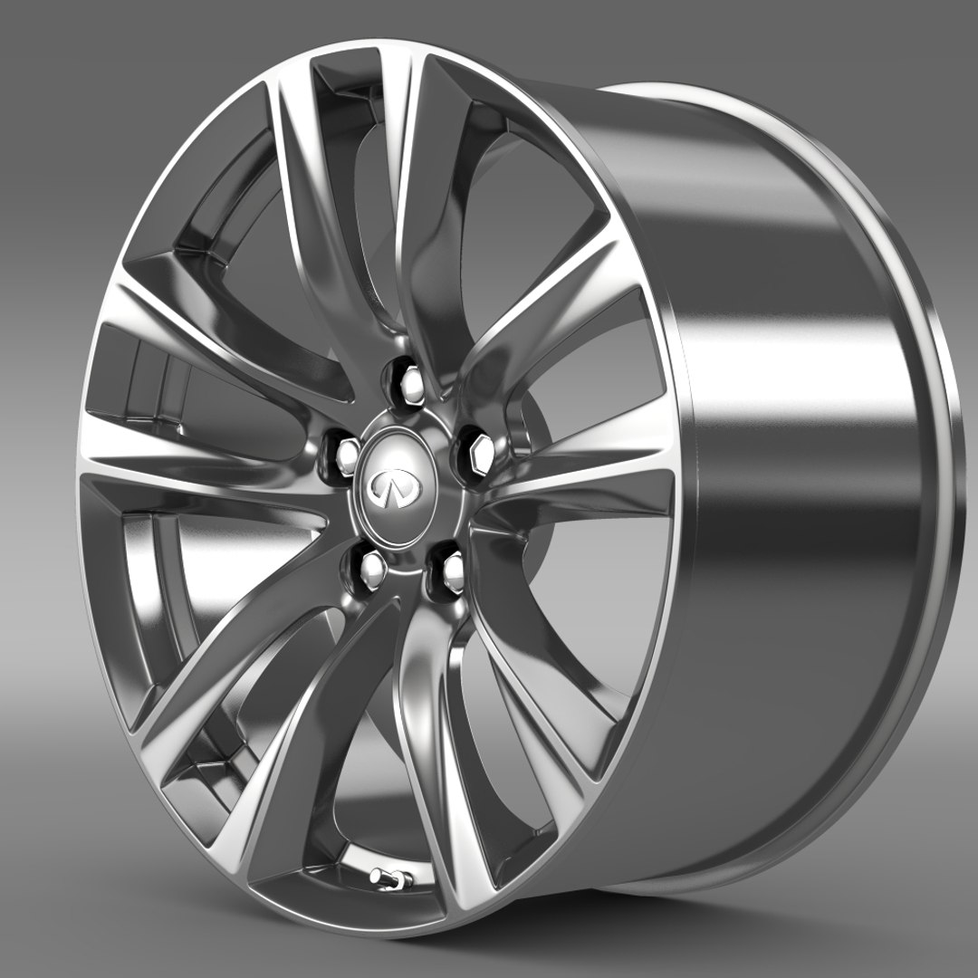 infiniti q70 hybrid rim 3d model