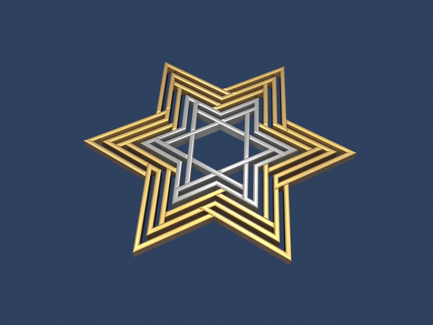 Star david 3D model - TurboSquid 1416857