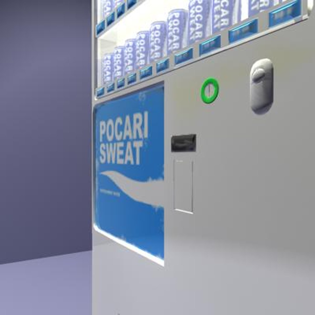 Vending Machine Japanese Pocari 3d Ma